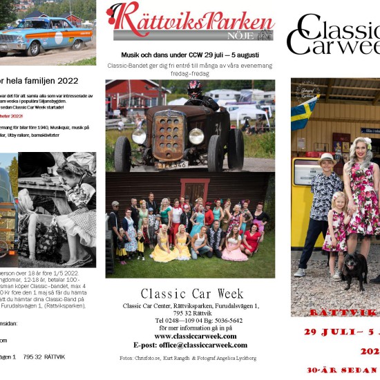 Kalender - Classic Car Week