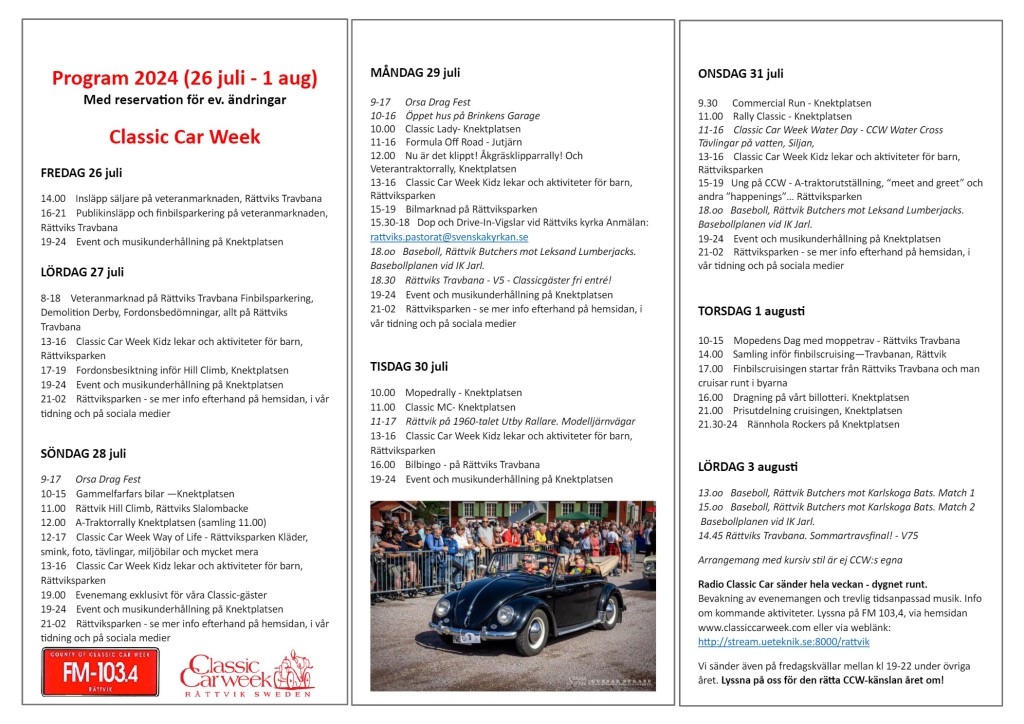 Portfolio arkiv - Classic Car Week